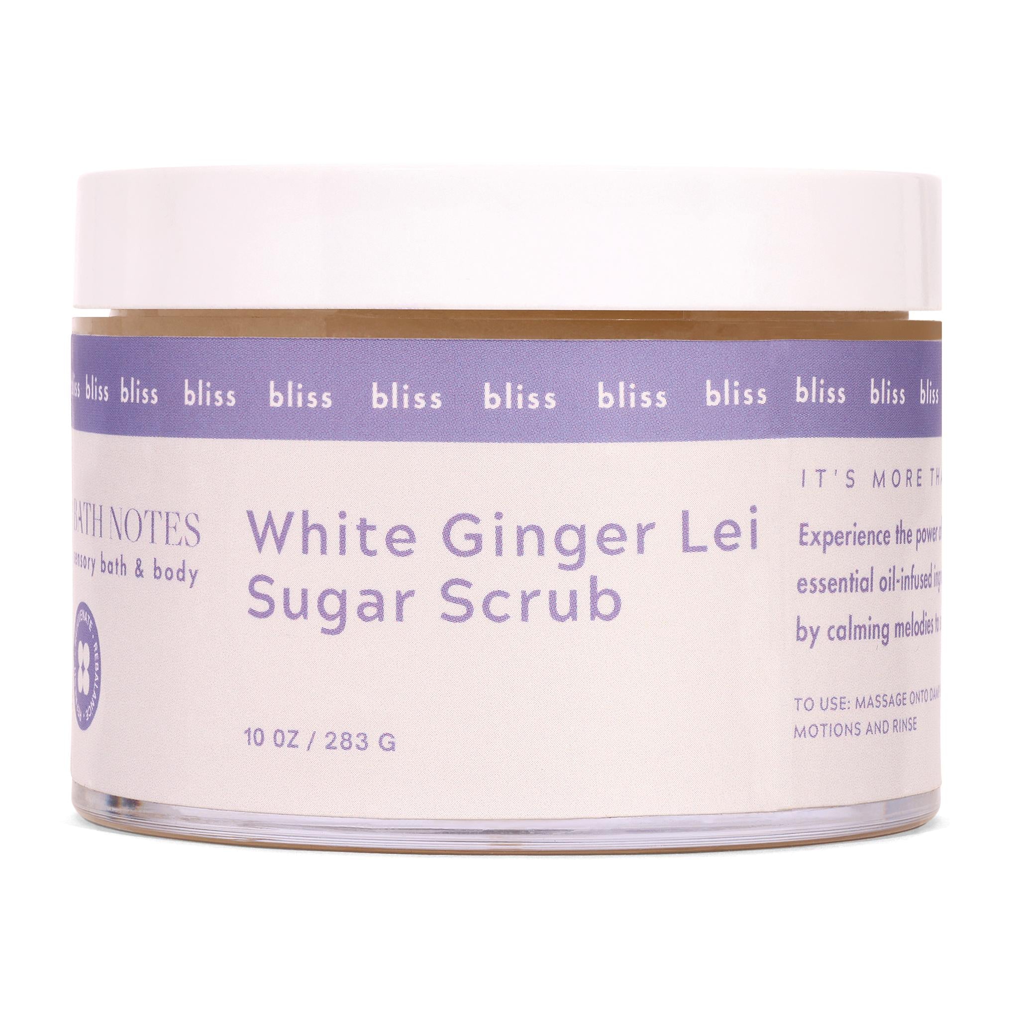 WHITE GINGER LEI FLORAL SUGAR BODY SCRUB – bathnotes